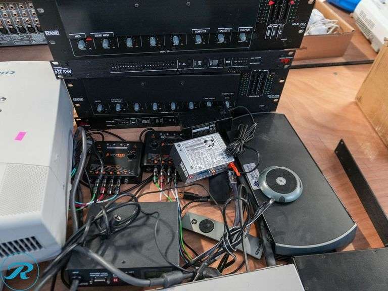 Christie LX32 Projector, Rane AFS224 & MLM103 Audio Mixer, Sony VHS SLV ...