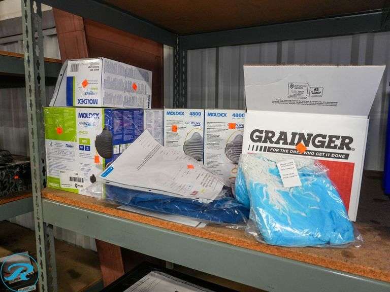 Moldex N95 Respirators, Lab Coat and Beard Covers - Roller Auctions