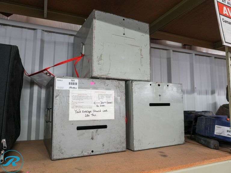 (3) Voter Ballot Boxes - Roller Auctions