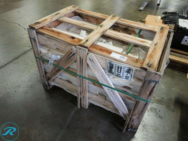 Crate of Marble Slabs and Bull Heads - Roller Auctions