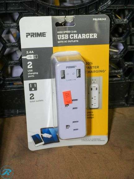 (16) New Prime USB Chargers - Roller Auctions