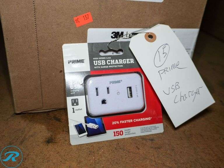(15) New Prime USB Charger Plugs - Roller Auctions