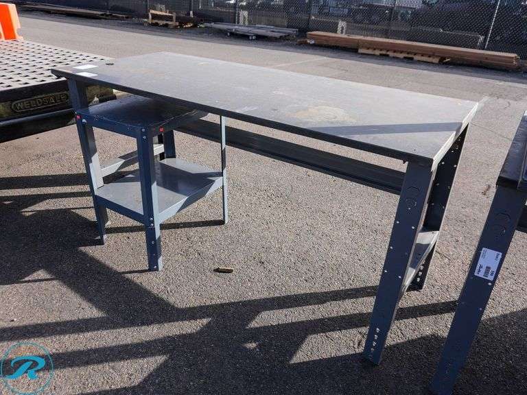 Shop Table With Side Table - Roller Auctions