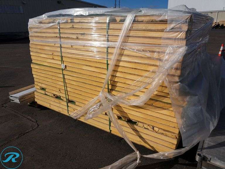 Pallet of (23) Insulated R-Sheathing Sheets, 8' x 4' - Roller Auctions