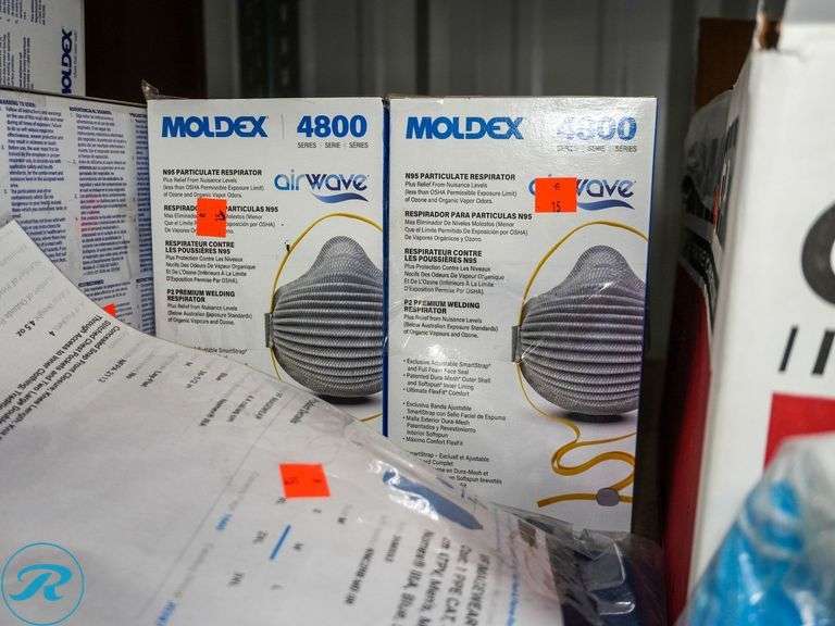Moldex N95 Respirators, Lab Coat and Beard Covers - Roller Auctions