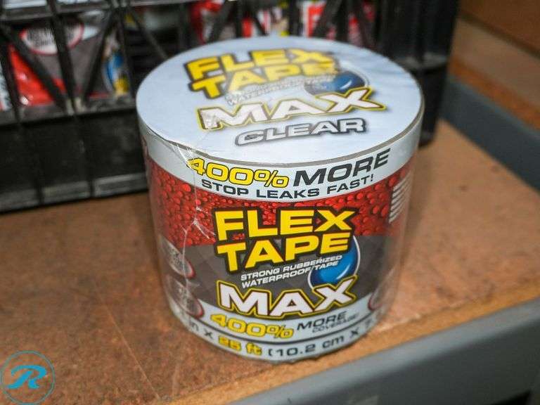 (14) New Flex Seal Tape Clear, 4" x 25' - Roller Auctions