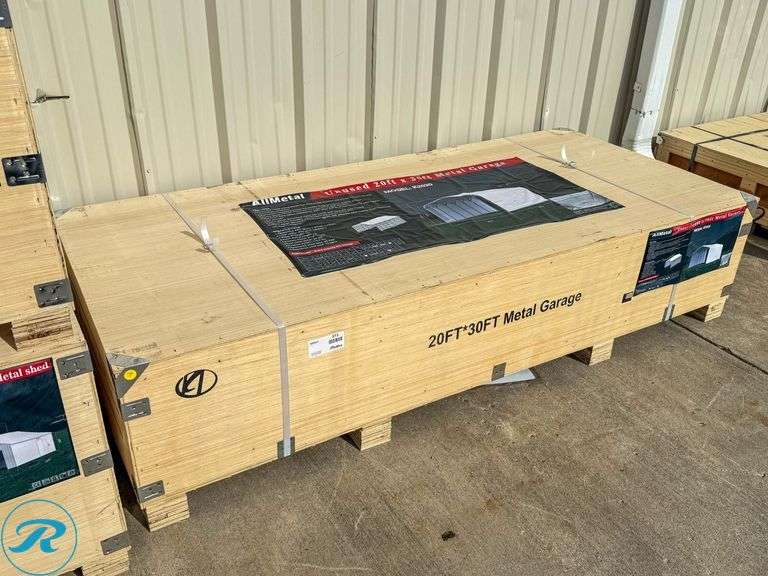 New All Metal K2030 Metal Garage, 30' x 20' - Roller Auctions