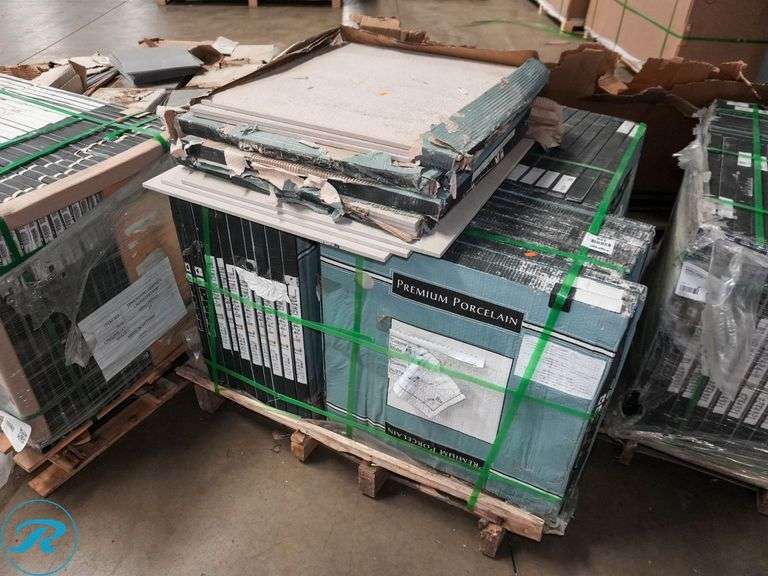 Pallet of (45) Boxes Premium Porcelain Tile, 24' x 24", 12-Sq Ft Per ...