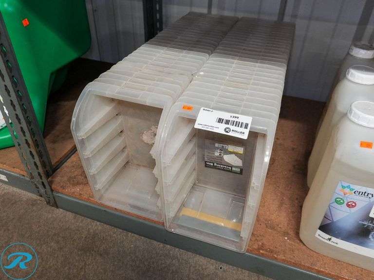 (55) Store House Stacking Hardware Bins - Roller Auctions