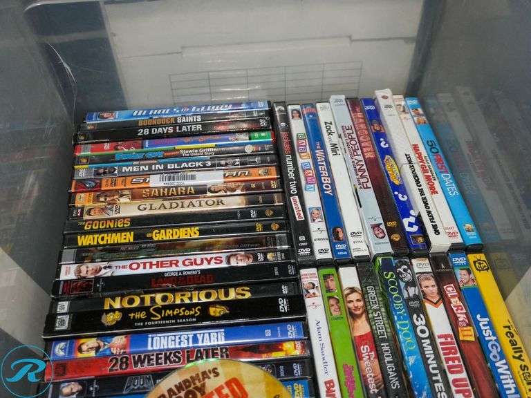 Tote of DVDs - Roller Auctions