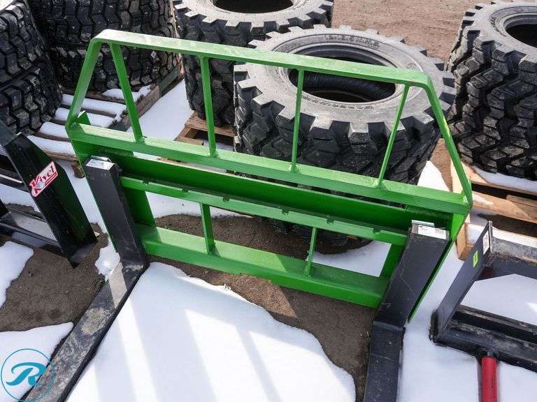 Kivel Fork Attachment To Fit John Deere Tractor, 48" Forks - Roller ...