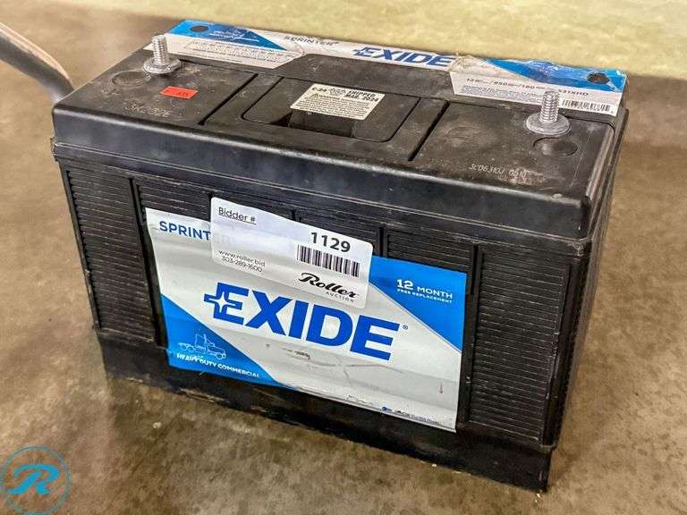 New Sprinter Exide Battery - Roller Auctions