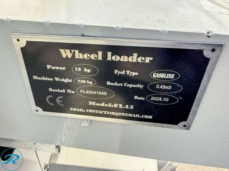 New 2024 Fland FL45 Mini Wheel Loader, S/N FL45241045 - Roller Auctions