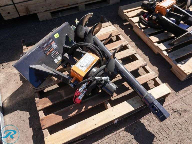 New Wolverine MAD-12-12D Hydraulic Posthole Digging Attachment to Fit ...