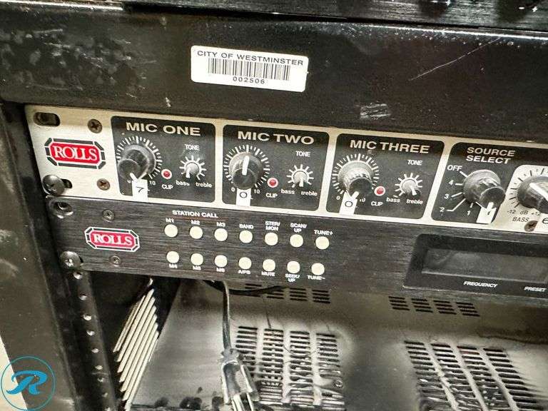 Rolls RM70 Mic/Source Selector, RS79B AM/FM Tuner, Crown 280A Amplifier ...