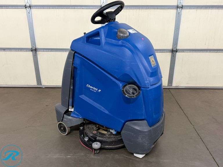 IScrub Chariot 2-Person Ride-On Floor Scrubber With Charger Showing 490 ...