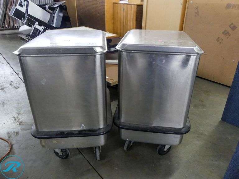 (2) Ingredient Bins on Casters - Roller Auctions