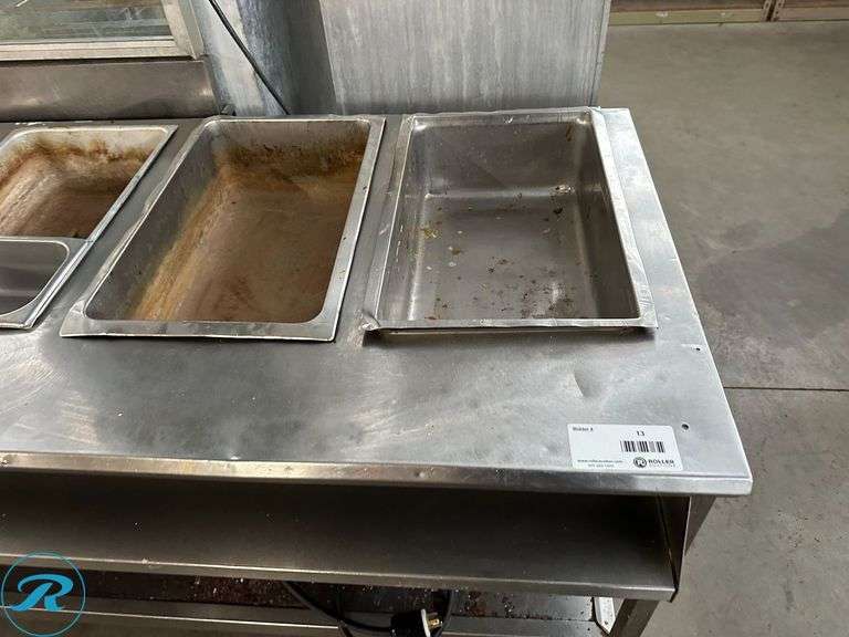 4-Bay Steam Table, 230V, Single Phase - Roller Auctions
