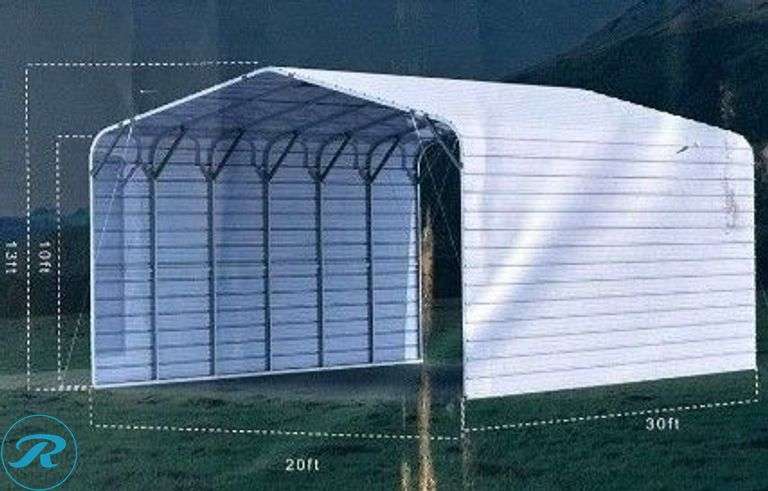 New All Metal K2030 Metal Garage, 30' x 20' - Roller Auctions