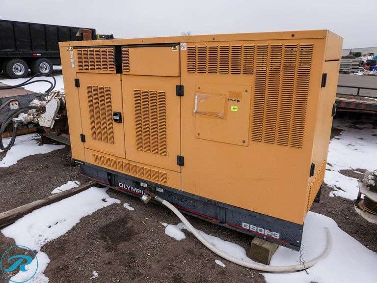 2002 Olympian G80F3 85 KVA Natural Gas Generator, 480/277 Volt, Ford ...