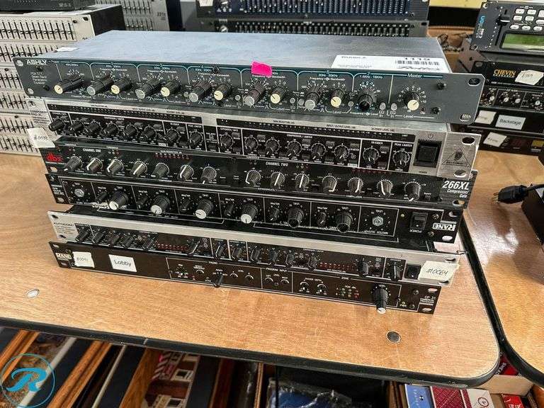 (6) DBX, Rane, AutoCom, Behringer, Ashley Equalizers, Processors ...