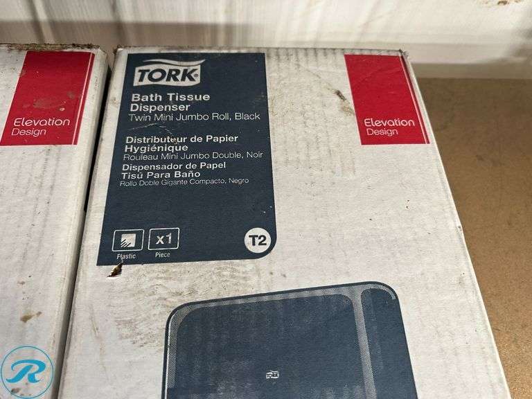 (3) Tork 5555290 Toilet Paper Dispensers, Jumbo Roll - Roller Auctions