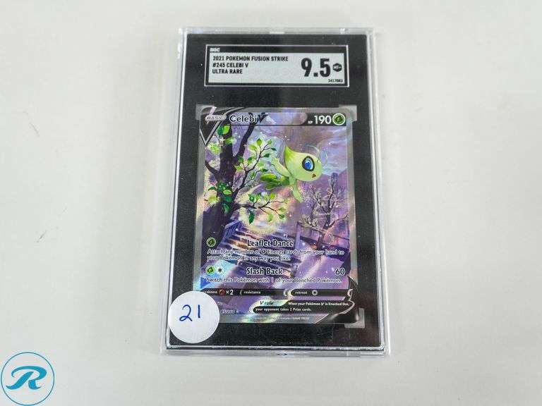 Pokemon 2021 Celebi V SGC 9.5 - Roller Auctions