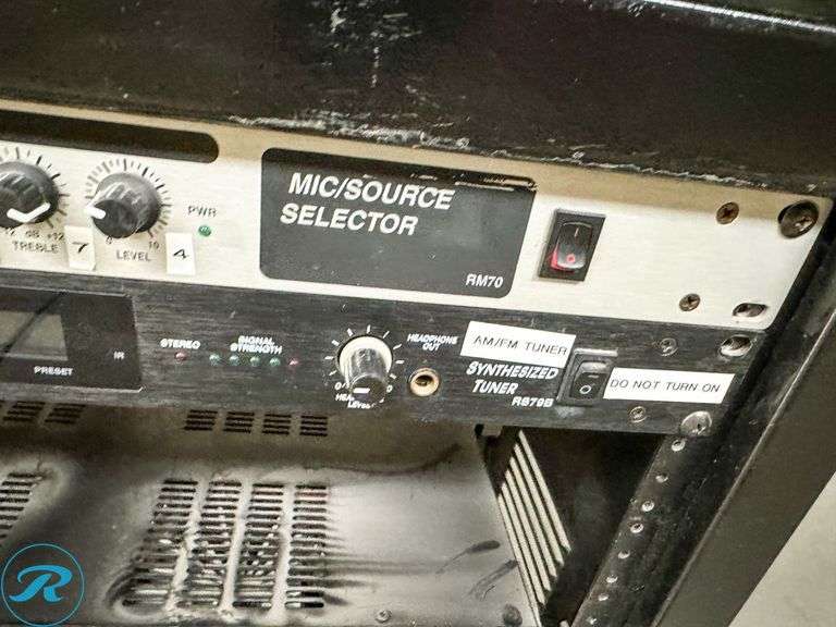 Rolls RM70 Mic/Source Selector, RS79B AM/FM Tuner, Crown 280A Amplifier ...
