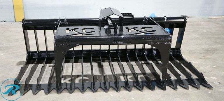 New Kit Containers Hydraulic Skeleton Grapple Bucket to Fit Skid Steer ...