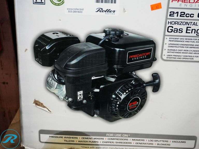 Predator 212cc Gas Engine - Roller Auctions