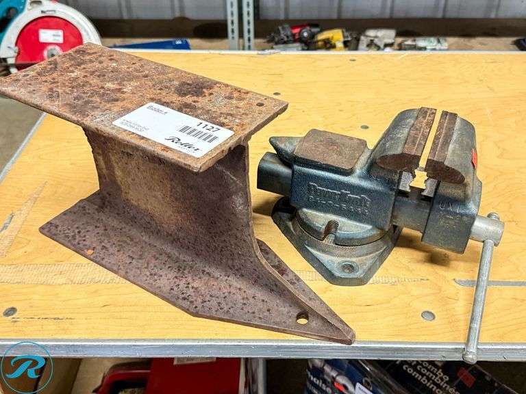 4" Bench Vise and I-Beam - Roller Auctions