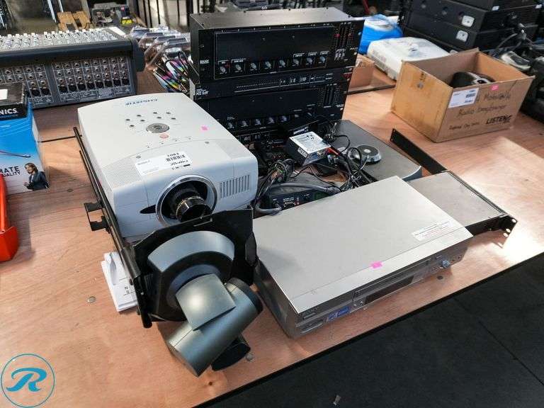 Christie LX32 Projector, Rane AFS224 & MLM103 Audio Mixer, Sony VHS SLV ...