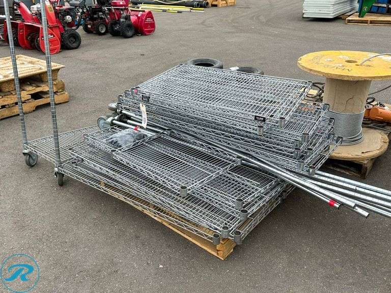 Pallet of Wire Rack Parts - Roller Auctions