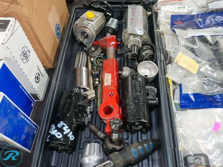 (2) Trays of White Textron Parts - Roller Auctions