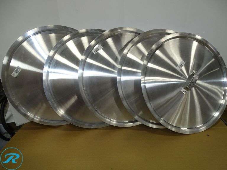 (5) New AXS-80C Aluminum Pot Covers - Roller Auctions