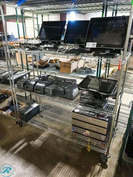 (7) NCR Touch Screen Monitors, (7) Epson Receipt Printers, (4) Battery ...