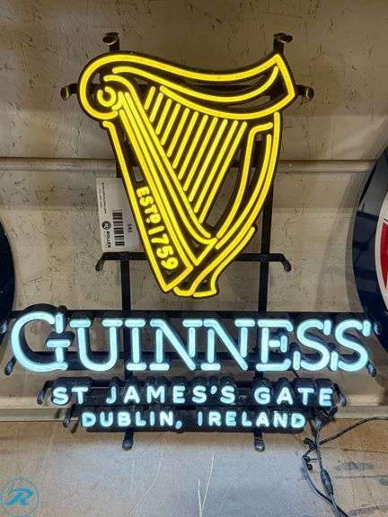 Guinness Lighted Sign - Roller Auctions