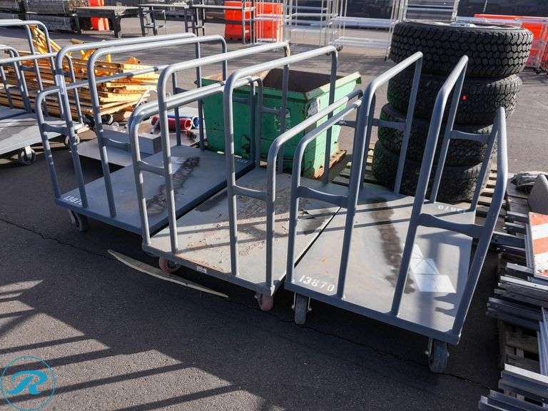(3) Inventory Carts - Roller Auctions