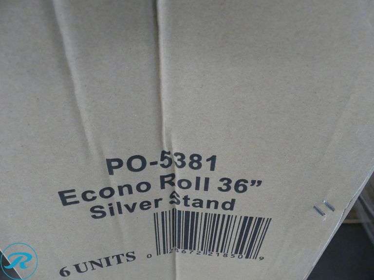 (4) Boxes of PO-5381 Econo Roll 36" Retractable Graphics Displays, (6 ...