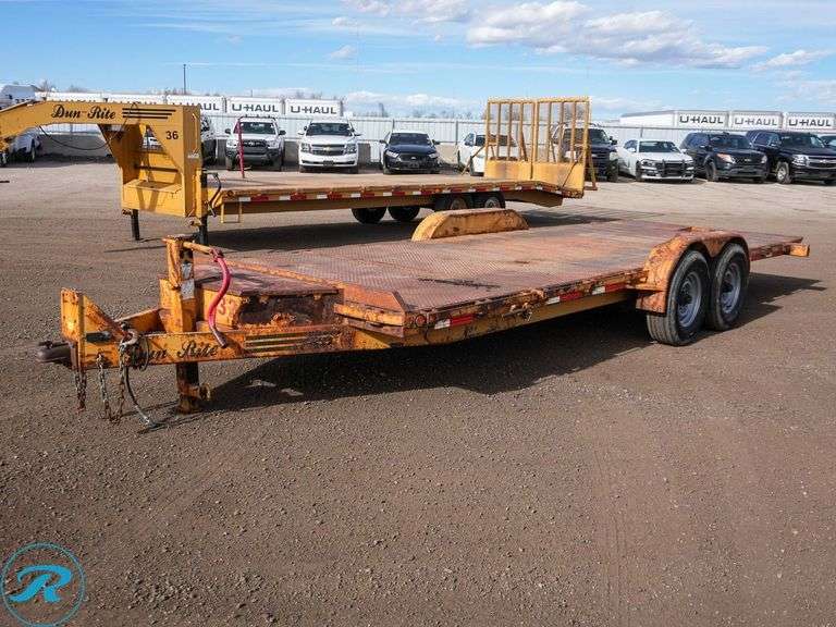 2007 Dun-Rite T/A Tilt Bed Equipment Trailer - Roller Auctions