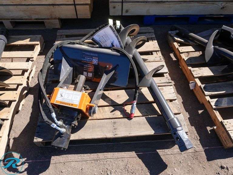 New Wolverine MAD-12-12D Hydraulic Posthole Digging Attachment to Fit ...