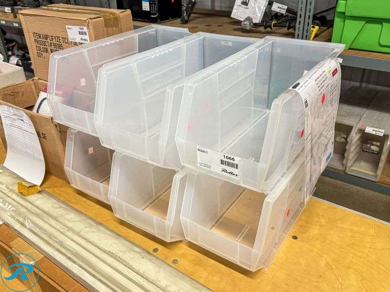 (6) Plastic Hardware Bins - Roller Auctions