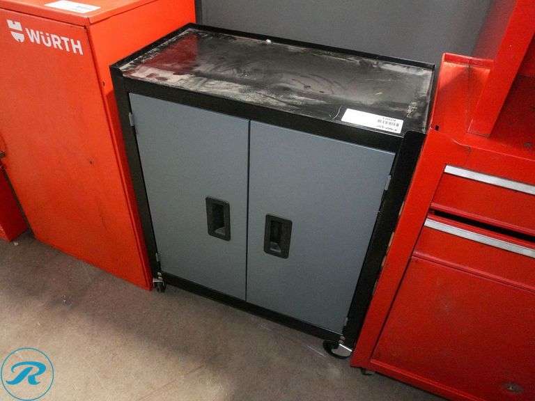 2-Door Tool Box Base On Casters - Roller Auctions