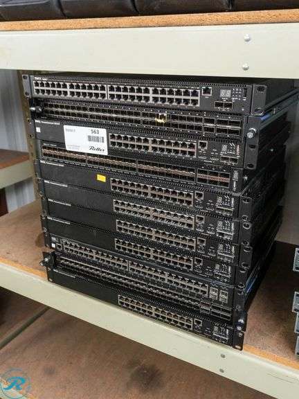 (11) Dell Network Switches, Power Connect 5524P, Force 10 550, S4048-ON ...