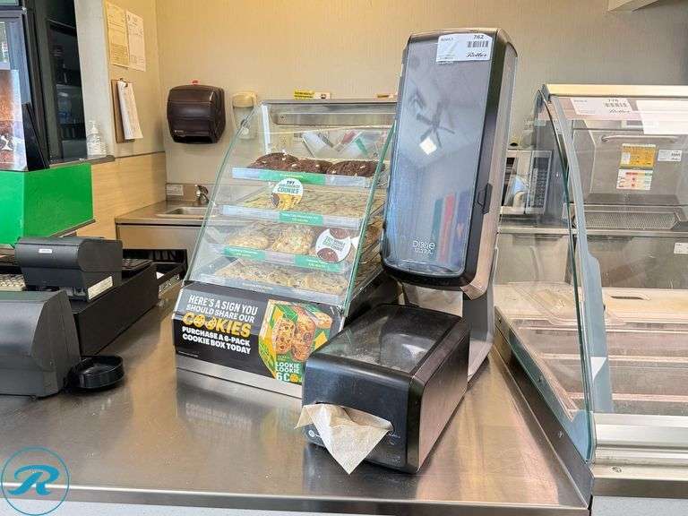 Cookie Merchandiser With Stand and (2) Napkin Dispensers - Roller Auctions