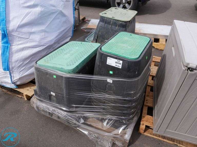Pallet of Sprinkler Control Valve Boxes - Roller Auctions