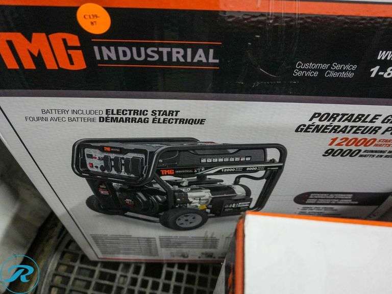 New TMG Industrial TMG-12000GE Portable Generator, 12,000W, 459cc Gas ...