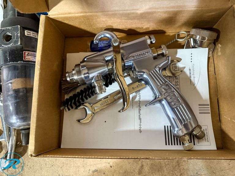 New Binks 2100 Spray Gun, Binks 2100 Spray Gun and Air Chucks - Roller ...