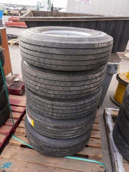 (5) 2020 Hercules H-901 ST235/80R16 Tires With Wheels - Roller Auctions