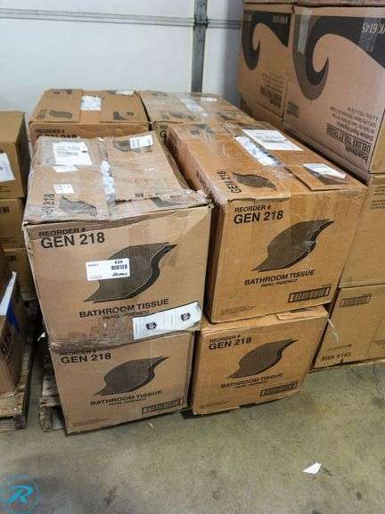 Pallet of Gen 218 Toilet Tissue - Roller Auctions